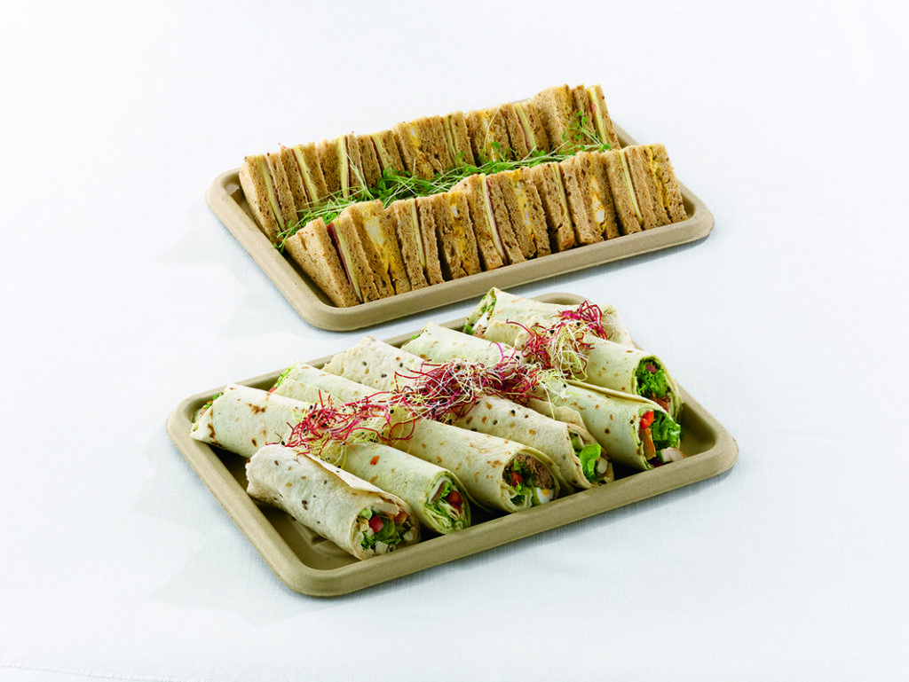 Medium Rectangle Pulp Platter Base – Buffet Packaging