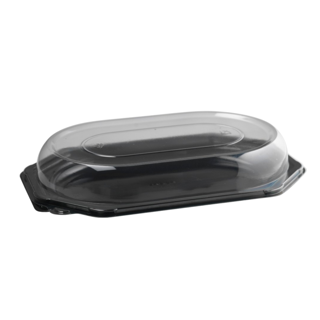 Small Octagonal Black Platter Base – Buffet Packaging