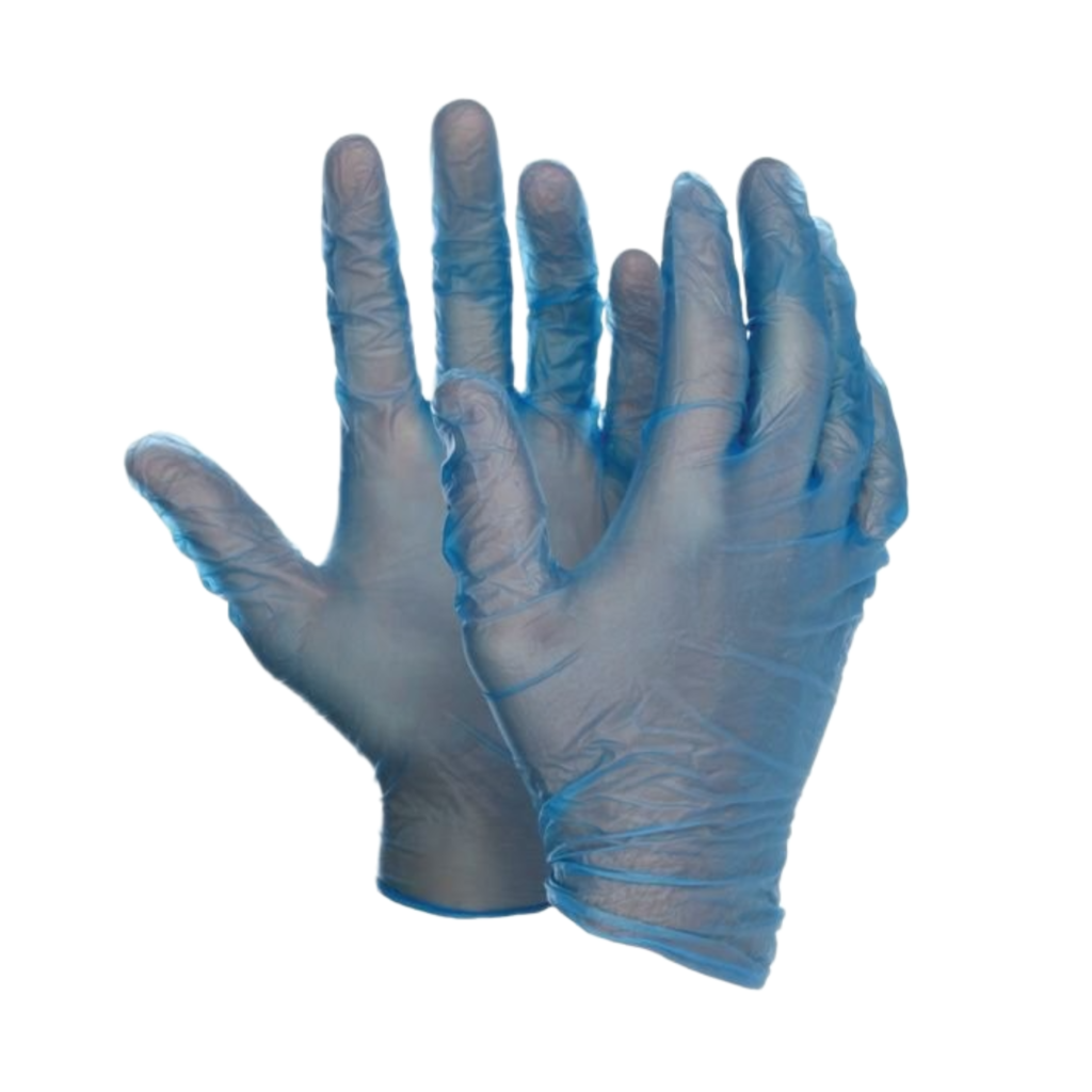 Blue Vinyl Gloves – Buffet Packaging